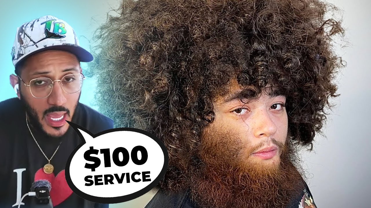 This BARBER SERVICE is Worth $100 *insane transformation* - YouTube