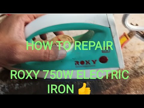 HOW TO REPAIR ROXY 750W AUTOMATIC ELECTRIC IRON WIRE TOTALY BUST AND ...