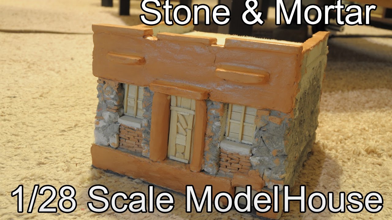 DIY 1/28 Scale Miniature Stone House Build - YouTube