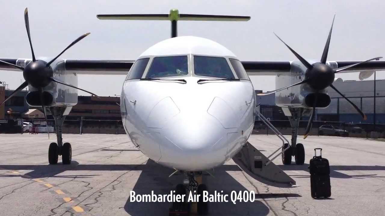 Bombardier getting its Q400 to the Paris Air Show - YouTube
