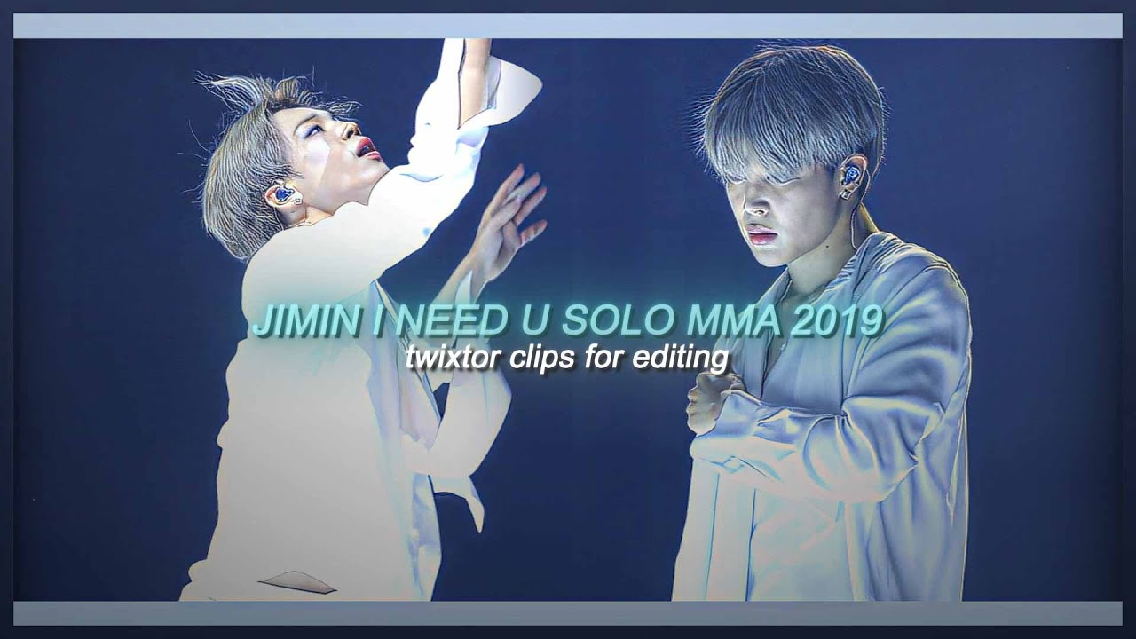 JIMIN - I need u solo performance at MMA 2019 twixtor clips for editing ...