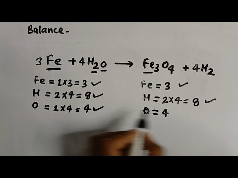 how to balance : fe+o2=fe2o3 - YouTube
