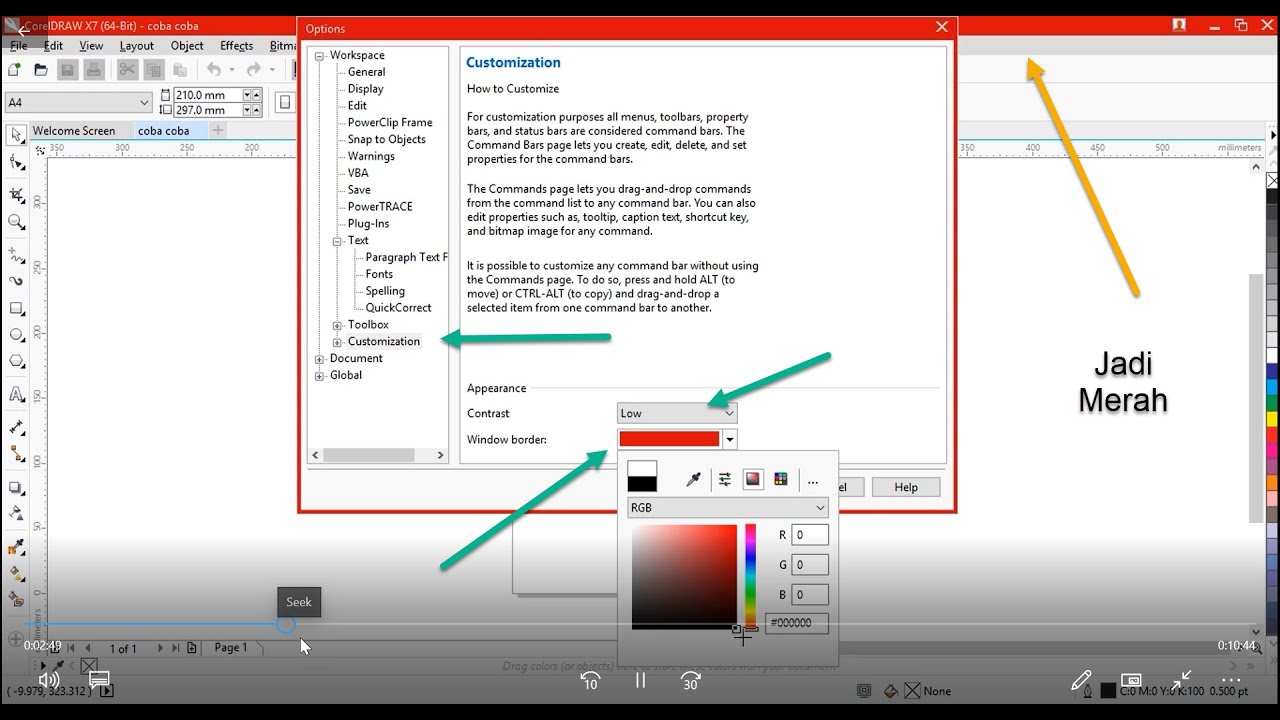 Setting Awal CorelDraw - YouTube