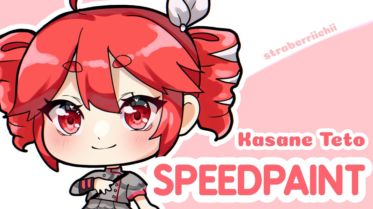 SynthV Kasane Teto Chibi Speedpaint - YouTube
