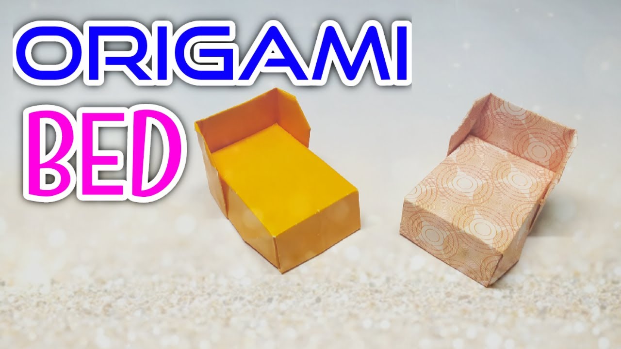 How to make bed from paper origami - YouTube