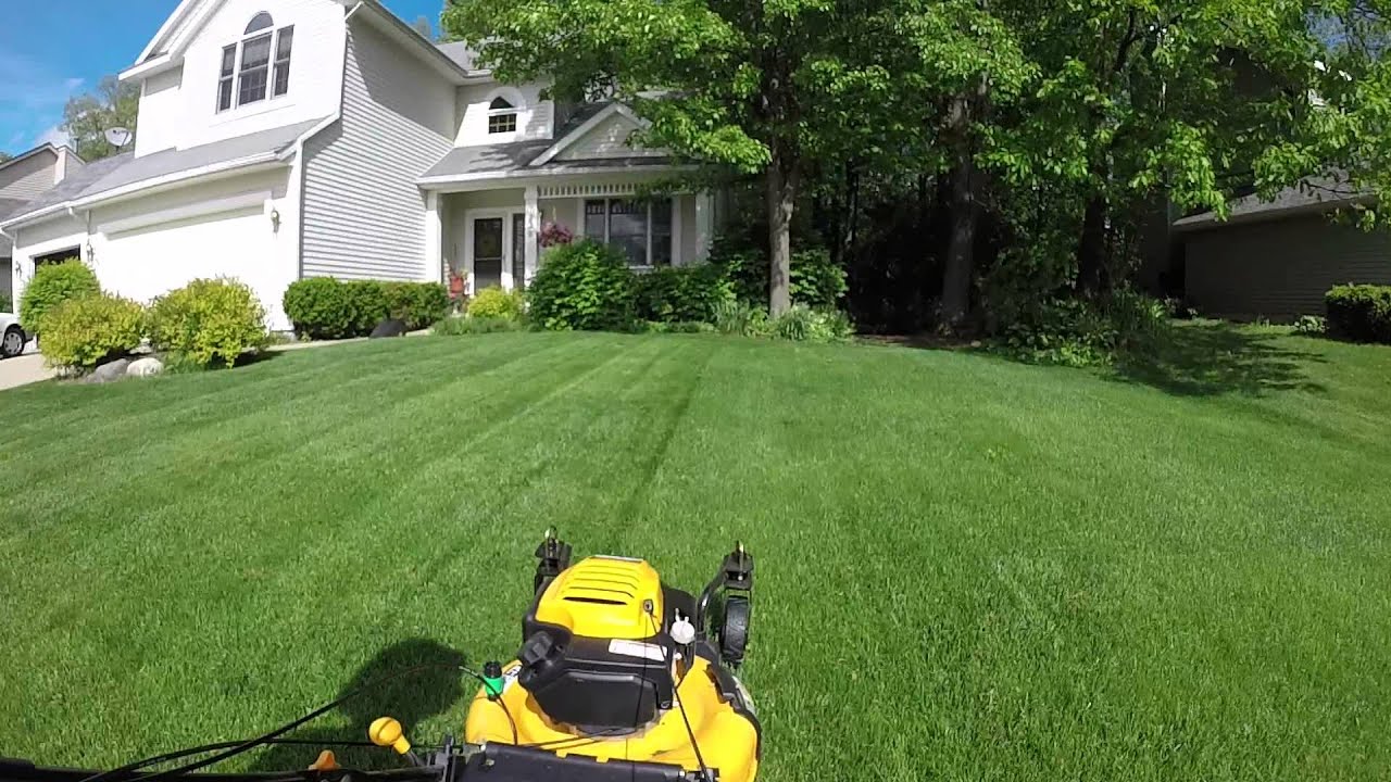 Cub Cadet sc500z mowing || GoPro Hero 3+ Silver - YouTube