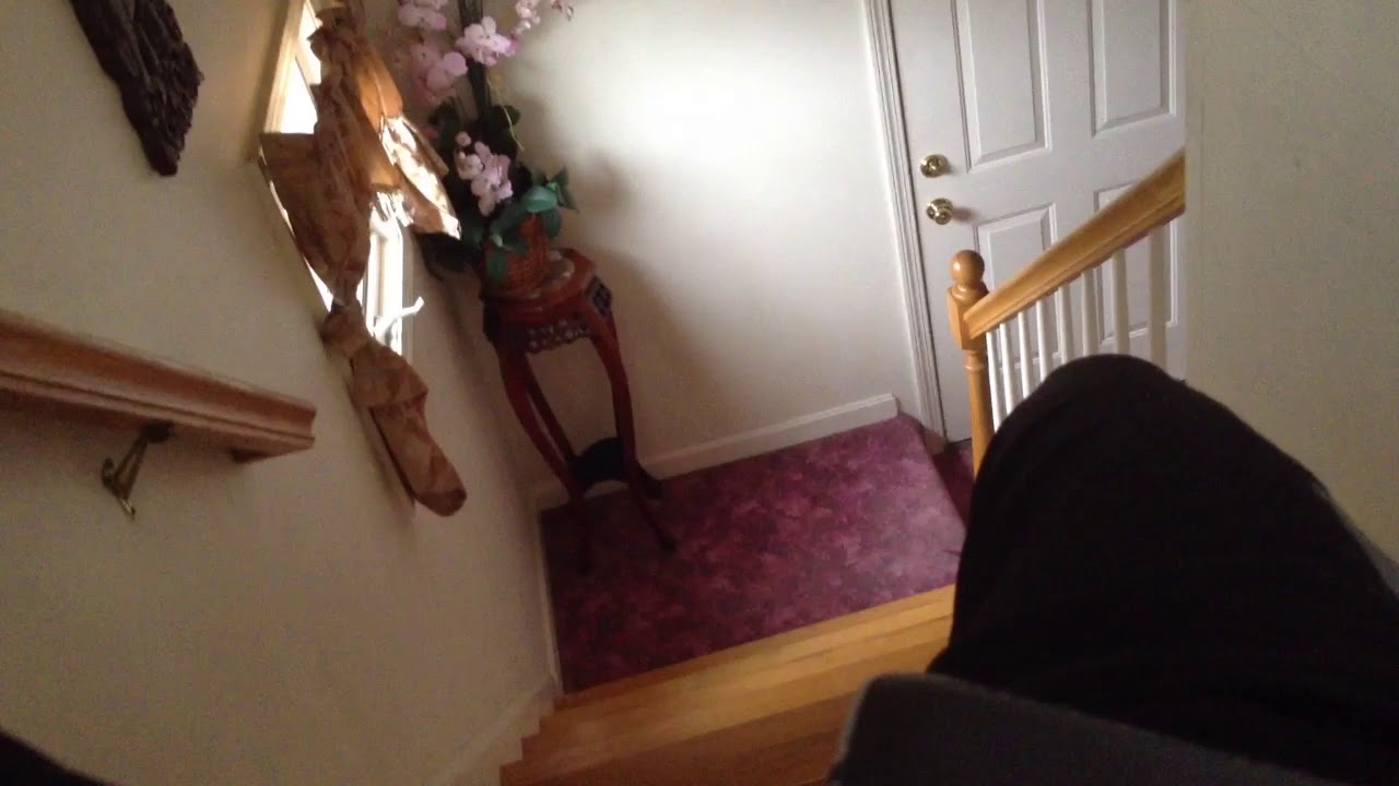 Homemade Stair Roller Coaster - YouTube