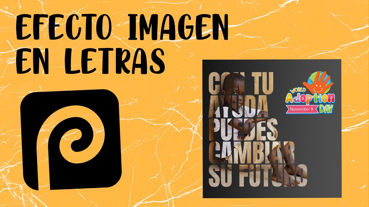 Photopea • Imagen en letras • Efecto de letras - YouTube
