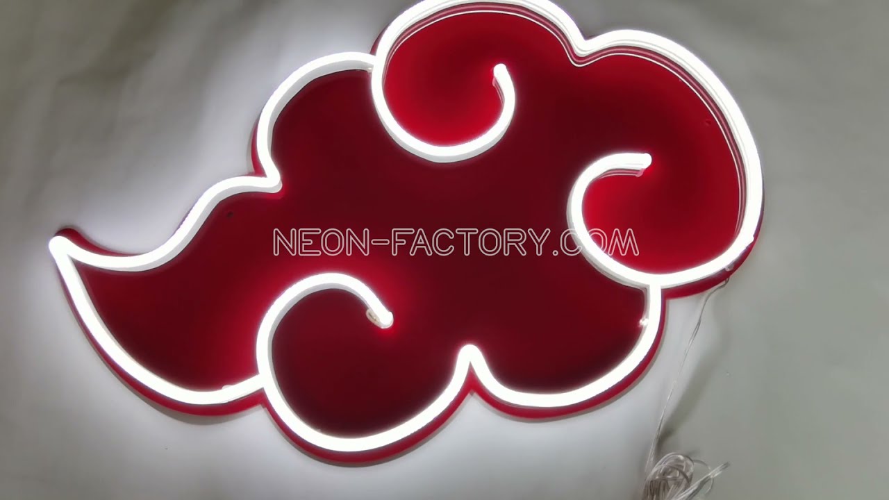 Naruto Akatsuki cloud led light diy - YouTube