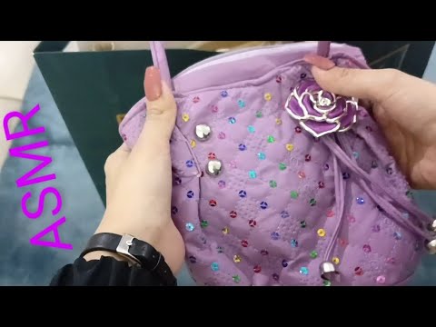 ASMR HANDBAGS COLLECTION|rubbing and tapping|#asmr #velvettinglesasmr # ...