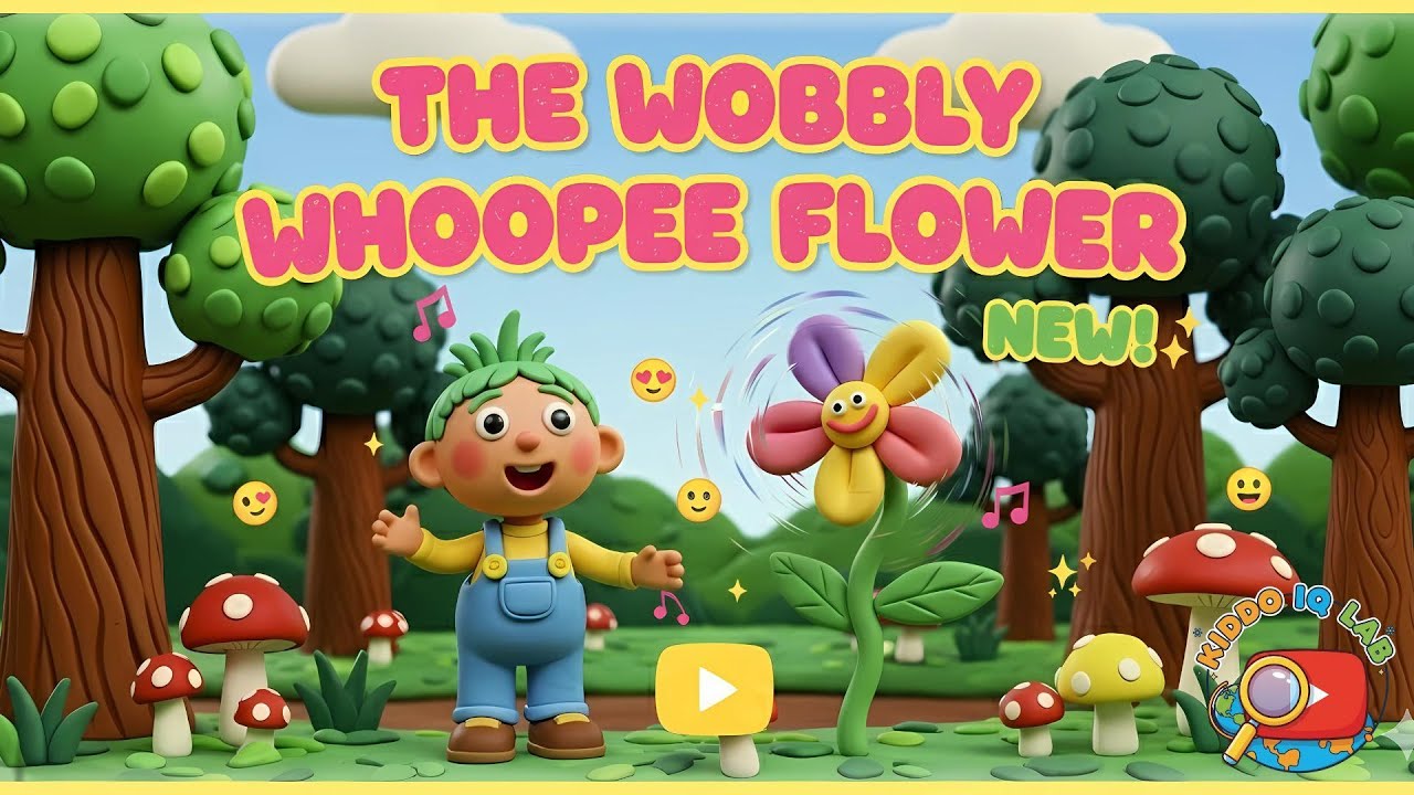 🌷 The Wobbly Whoopee Flower! NEW Fun Adventure for Kids! 🍄 Learn & Play ...