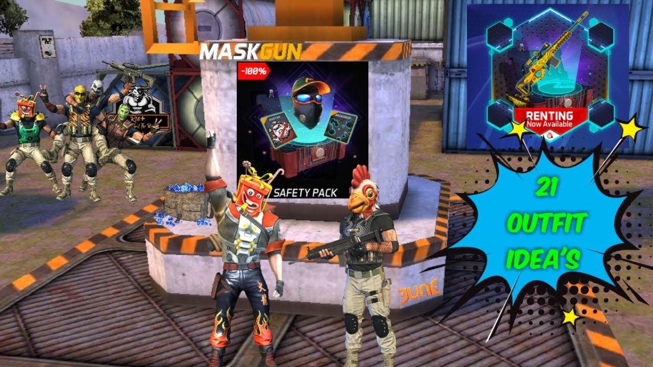 Maskgun | 21 Outfit Ideas | Saftey Pack | New Charley Renting | Enjoy 😋 ...