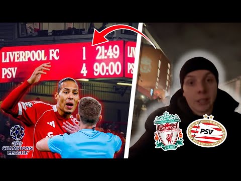 LIVERPOOL LOSE IN EUROPE !! LIVERPOOL VS PSV MATCHDAY VLOG