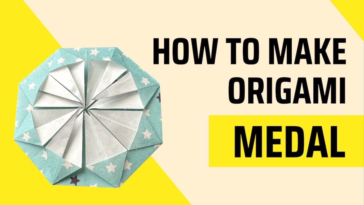 Origami Medal - Easy Origami for Beginners - YouTube