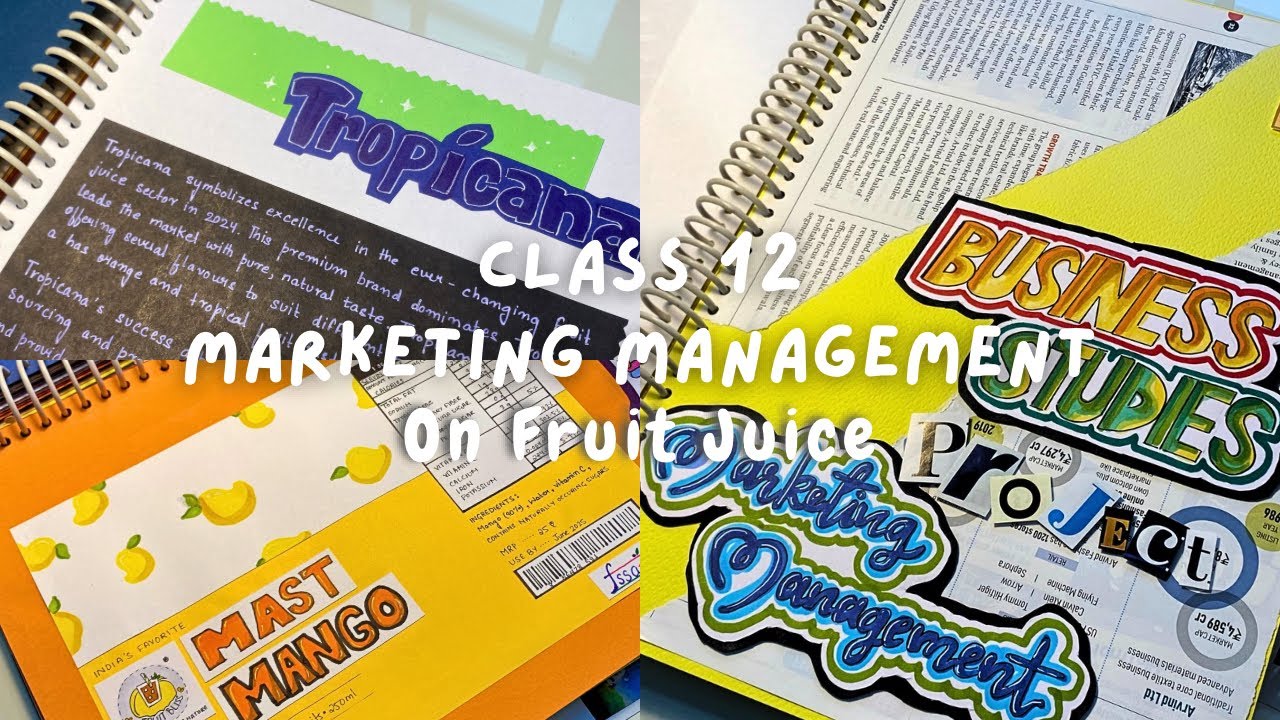 Class 12th Business studies project | Marketing Management Project on ...