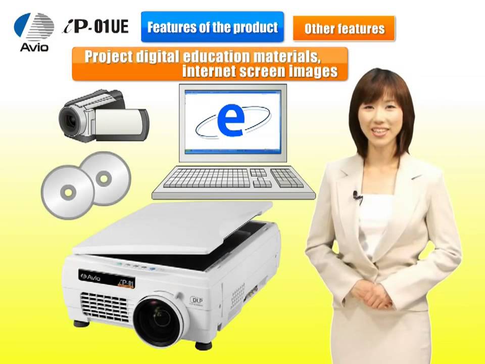 Avio Intelligent Projector iP-01UE Promotional Video Clip - YouTube