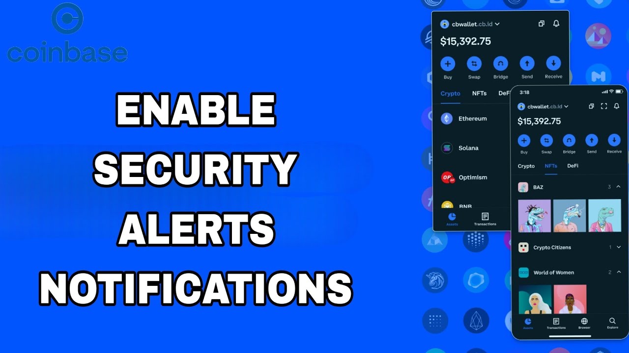 How To Enable Security Alerts Notifications On Coinbase App - YouTube