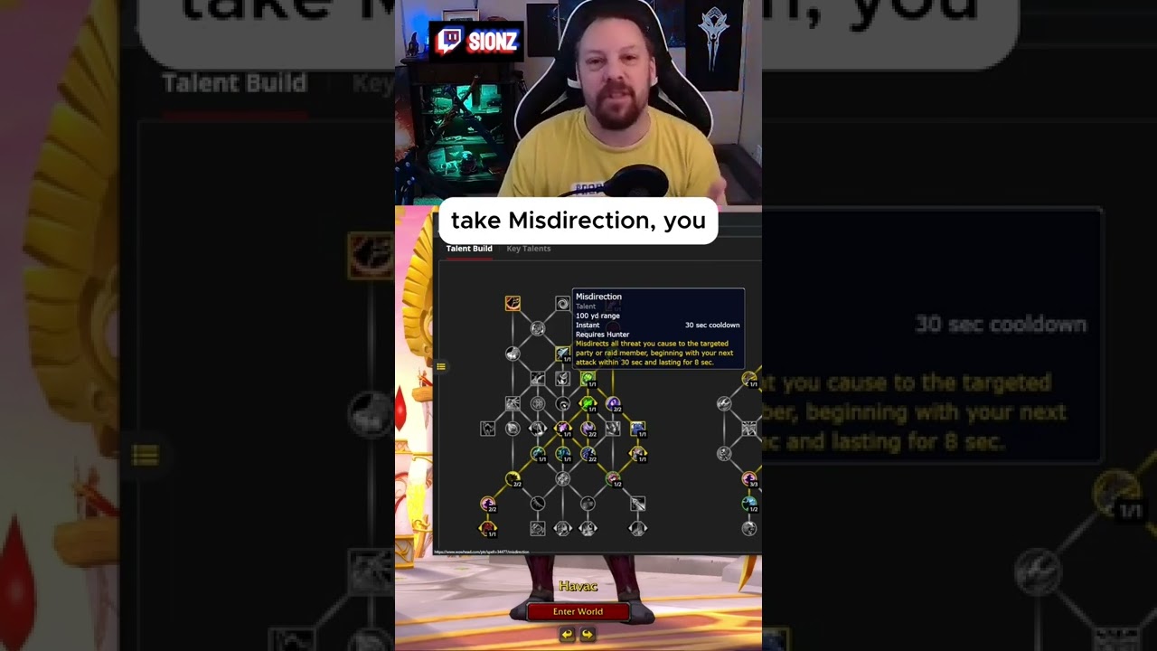 New Hunter Talent Tree says NO MISDIRECTION - YouTube