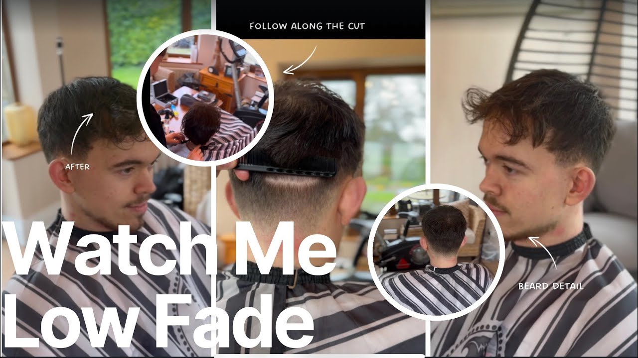 Low Fade Transformation on Client | Scissor Work & Blending Tutorial 💈 ...