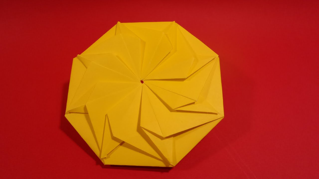 컵 받침 색종이 접기 - Origami Confetti Coasters - YouTube