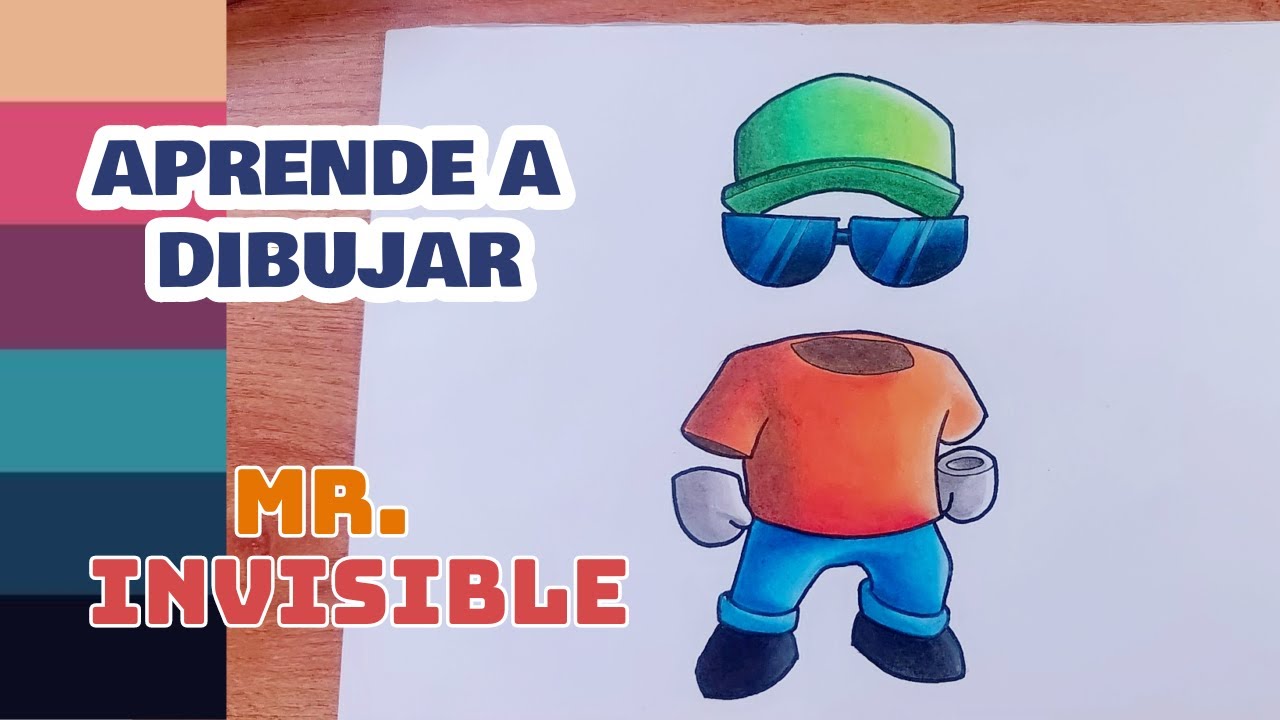 Como dibujar a MR. INVISIBLE de STUMBLE GUYS paso a paso - YouTube