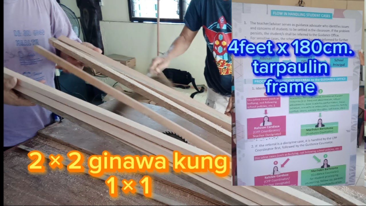 4feet × 180cm. Tarpaulin frame, Paano ko ginawa?/ panoorin hanggang ...
