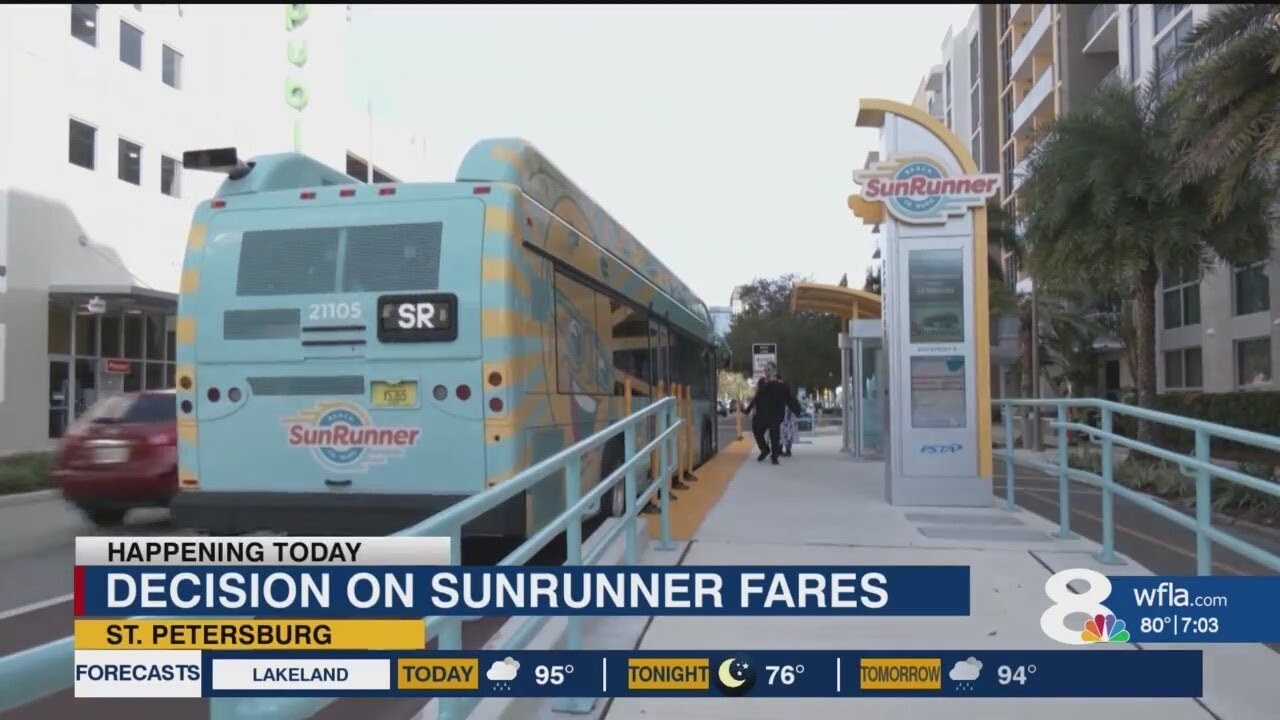 PSTA considers fare for SunRunner bus service - YouTube