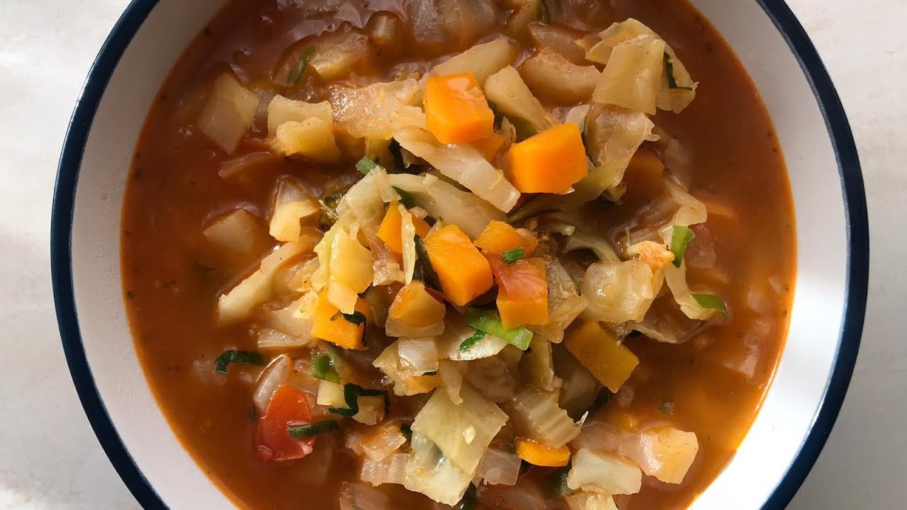 SOPA DE REPOLHO SUPER FÁCIL, VEGETARIANA PARA UMA DIETA SAUDÁVEL# ...
