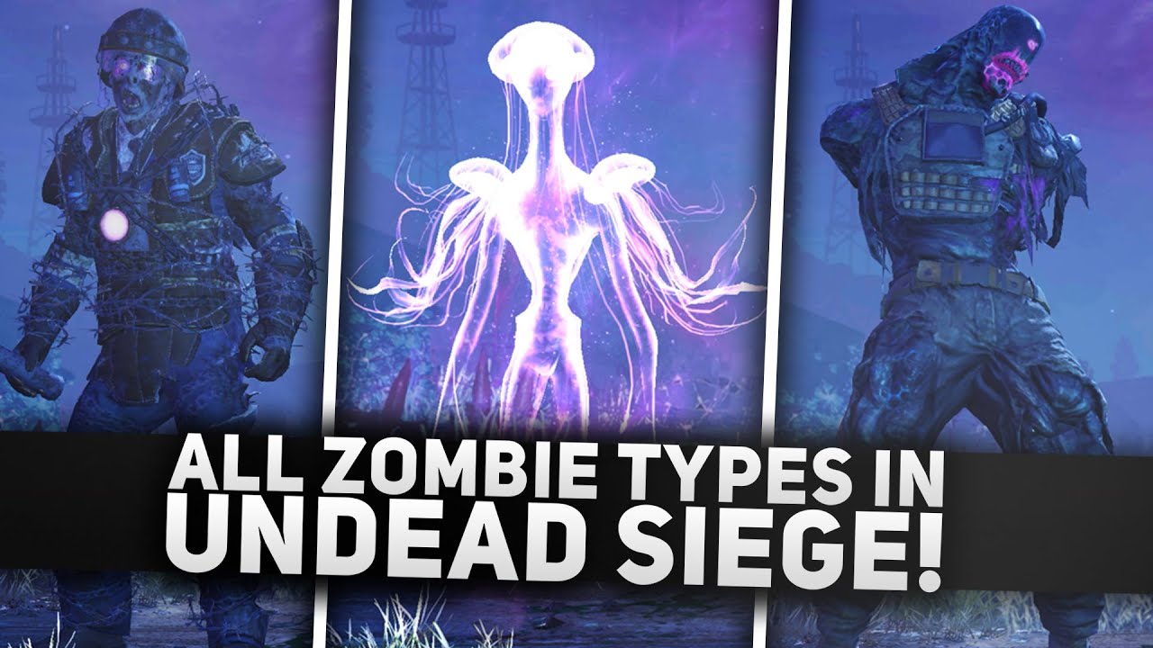 All Undead Siege Zombie Types/Dossiers in COD Mobile Zombies (4K) - YouTube