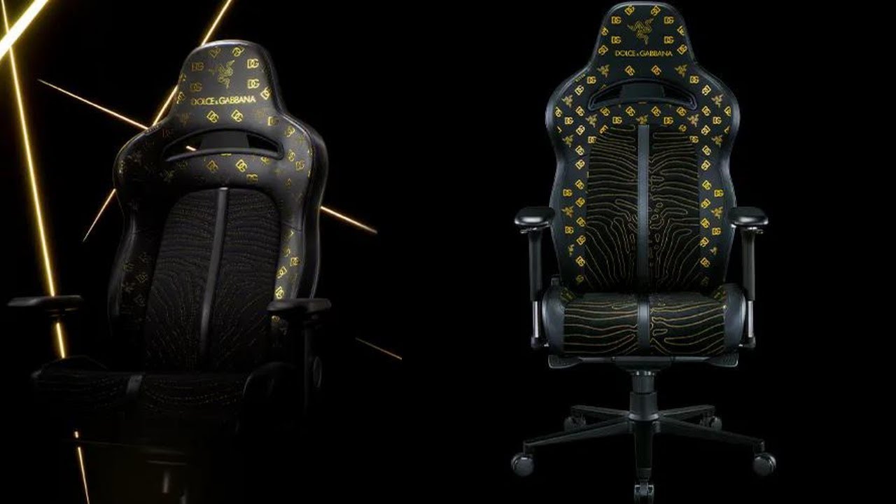 Dolce & Gabbana Razer Enki Pro Chroma Edition Gaming Chair Collab ...