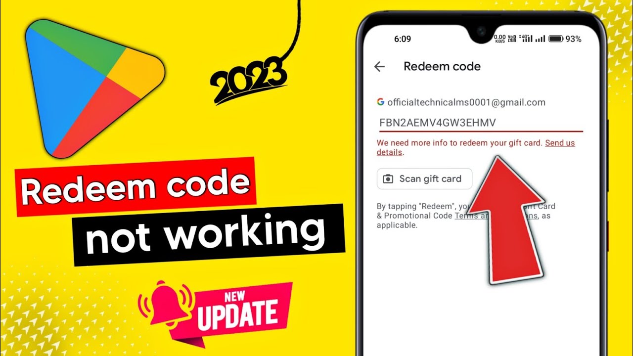 We need more info to redeem your gift card | Google play redeem code ...