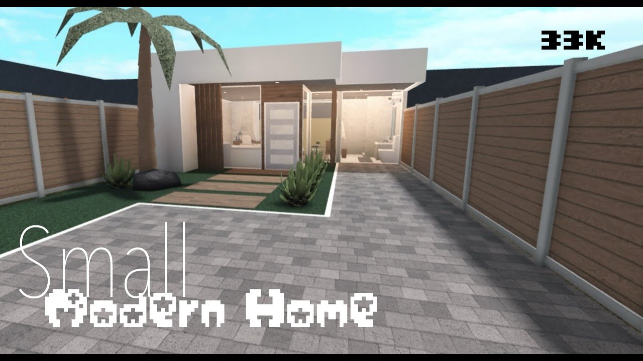 Small Modern House | Bloxburg Home Tutorial - YouTube