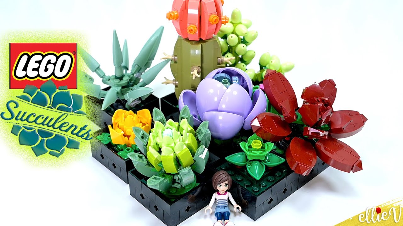 Buildable (and un-killable) succulents 🌵 Lego build & review - YouTube
