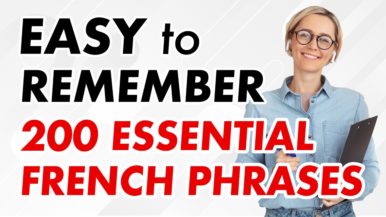 200 French Phrases for Starters: Short & Easy to Remember - YouTube