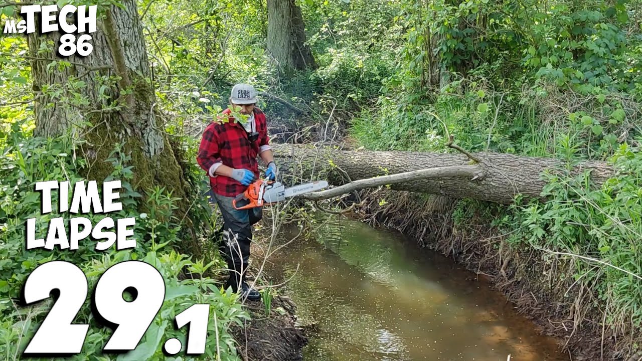 Manual Removal Of A Fallen Tree And Clearing The Stream No.29.1 - Time ...