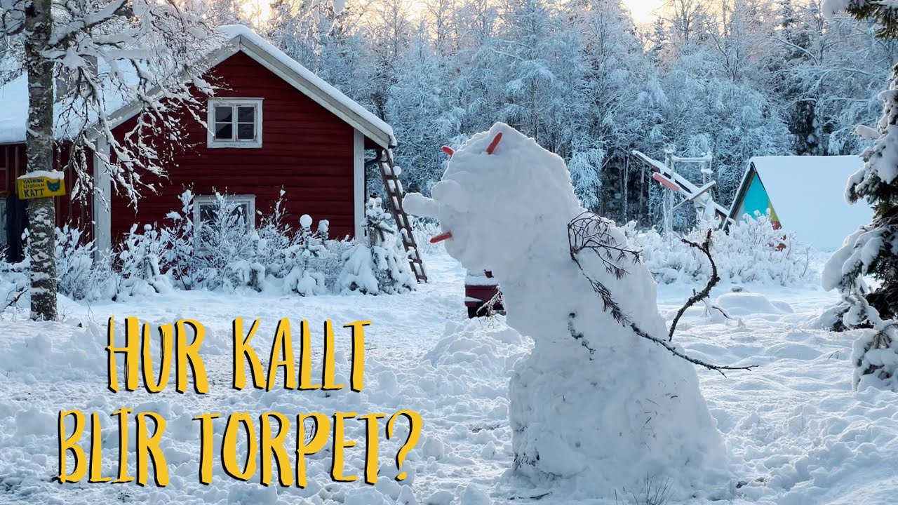 Hur kallt blir det i torpet off grid? - YouTube