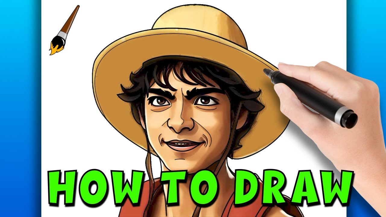 How to Draw step by step Monkey D. Luffy | One Piece Netflix Adaptation ...