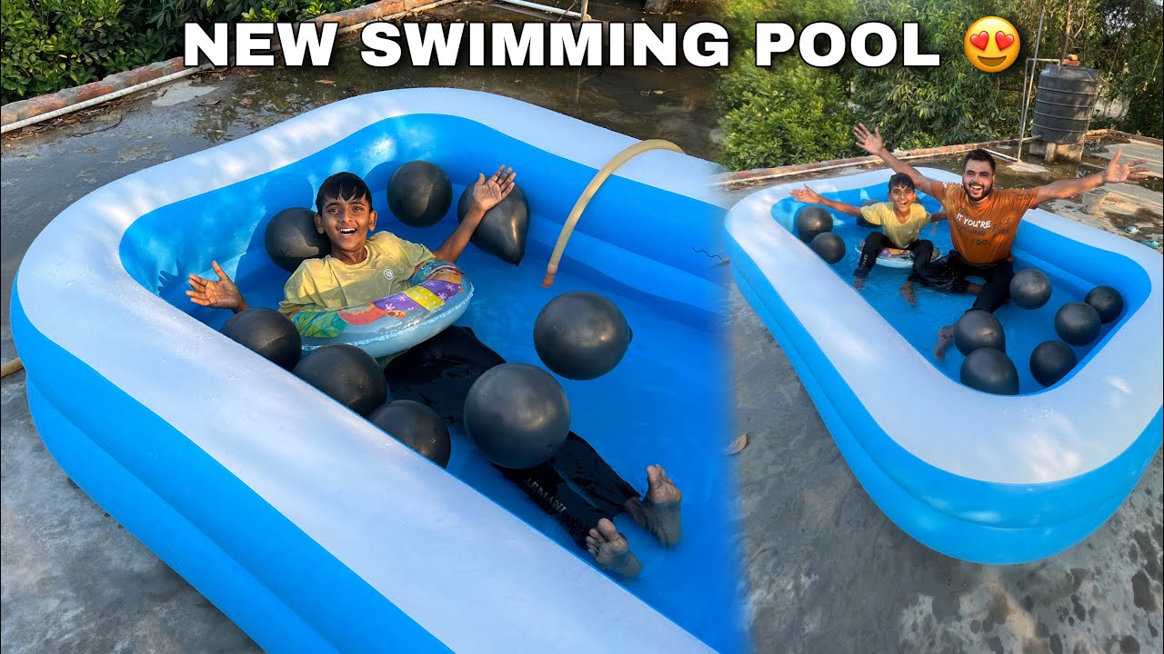 New Swimming Pool 😳 Pool Party With Zeeshan 😍 - YouTube