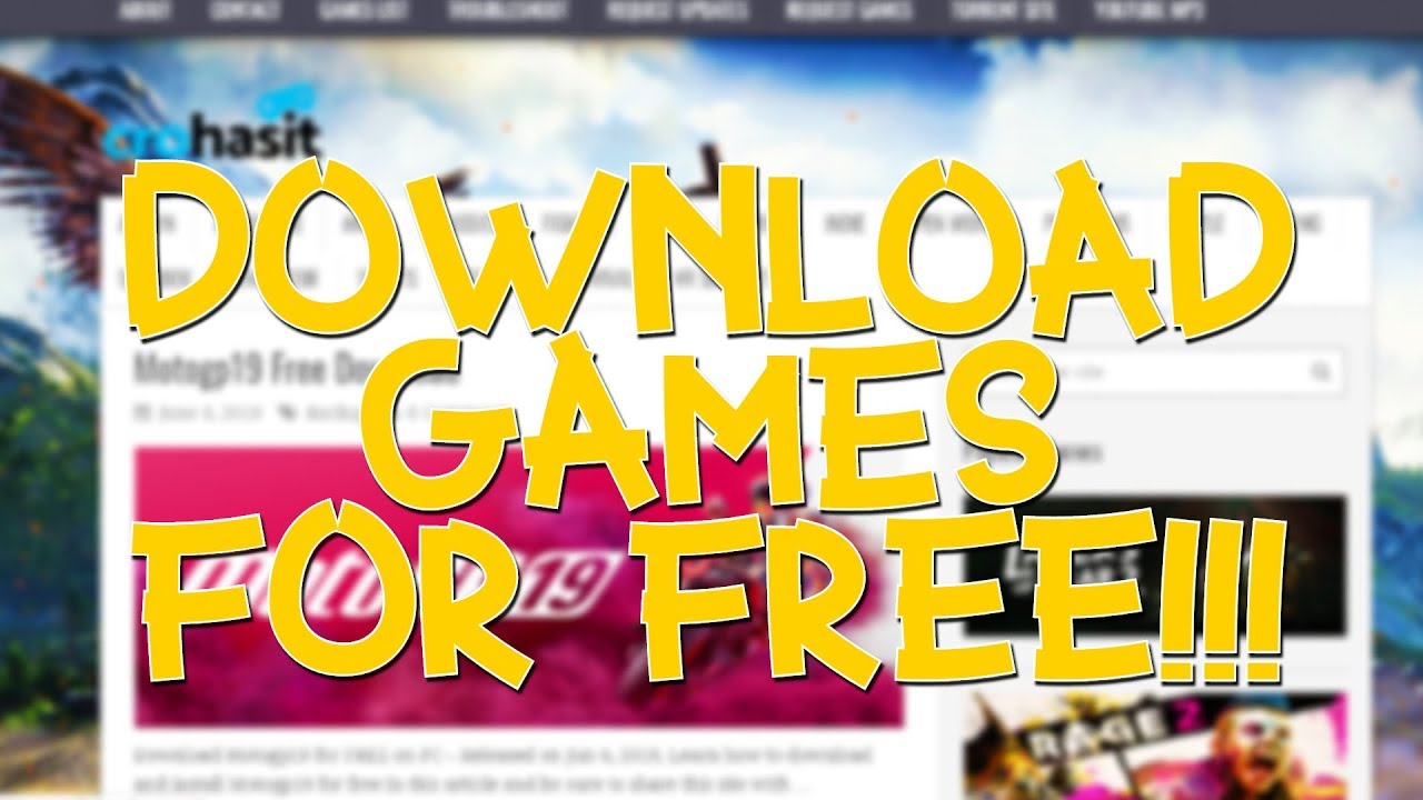 How to download games for FREE!!!! (Crohasit) - YouTube