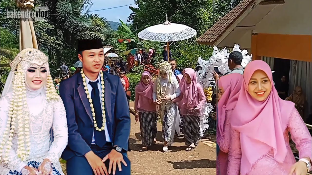 Suasana Nikahan Adat Sunda Neng Imas dan kang Tri Jajap Penganten ...