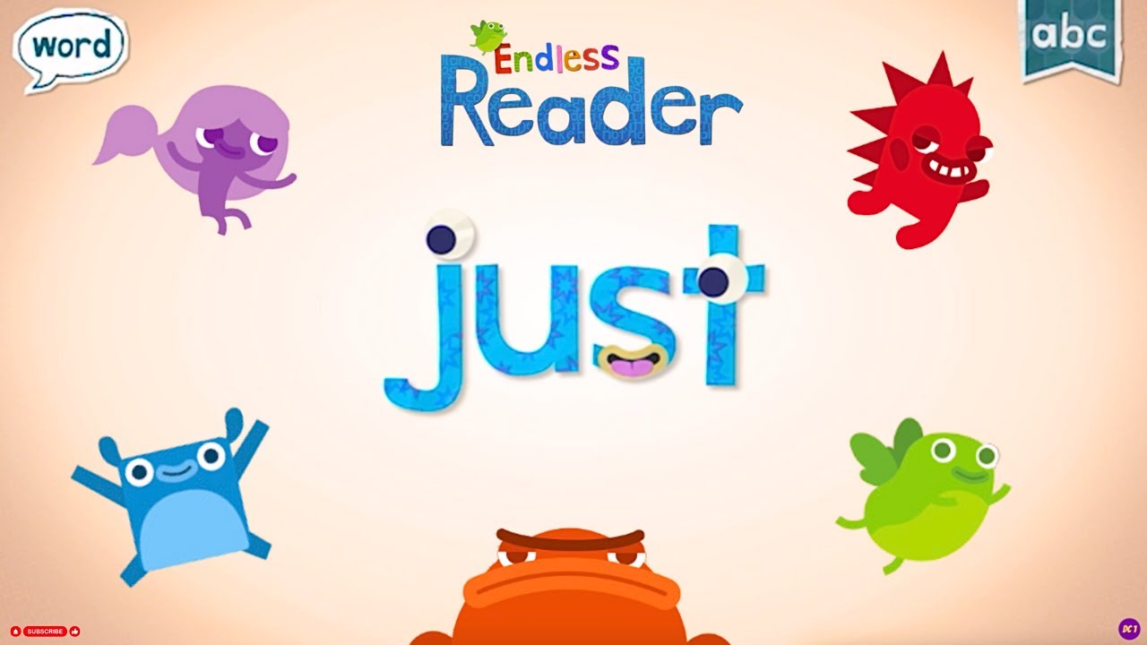 Meet the Word 'JUST' with Endless Reader | Learn Easy English Sight ...