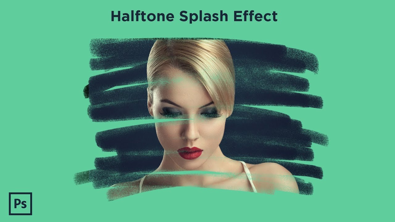 Create Easy Halftone Splash Effect in Photoshop Tutorial for Beginners ...