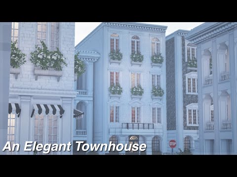 A White Elegant Townhouse | Minecraft Cocricot Mod [ Speed Build ...