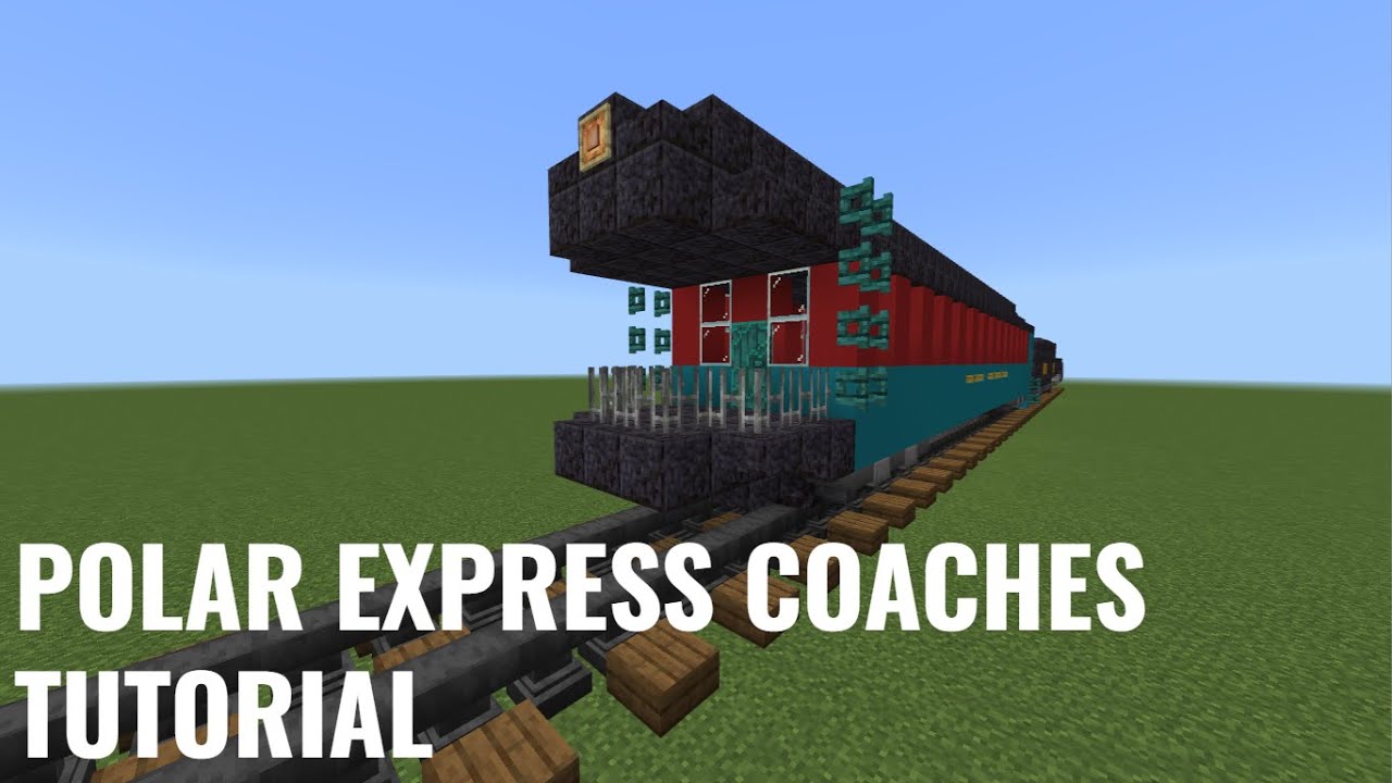 Minecraft Polar Express Passenger Coaches Tutorial - YouTube