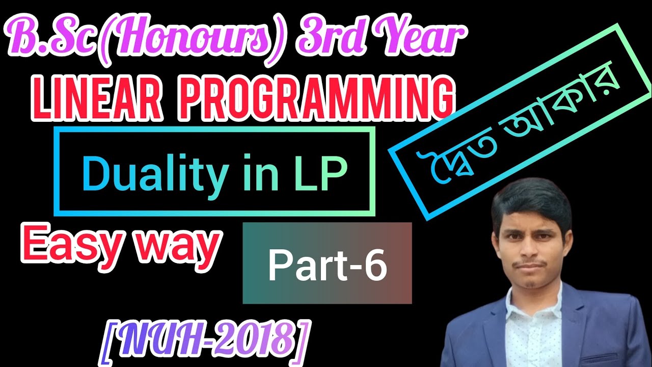 13 Linear Programming LPP Duality In Linear Programming Part 6 13 Linear Programming LPP Duality In Linear Programming Part 6
