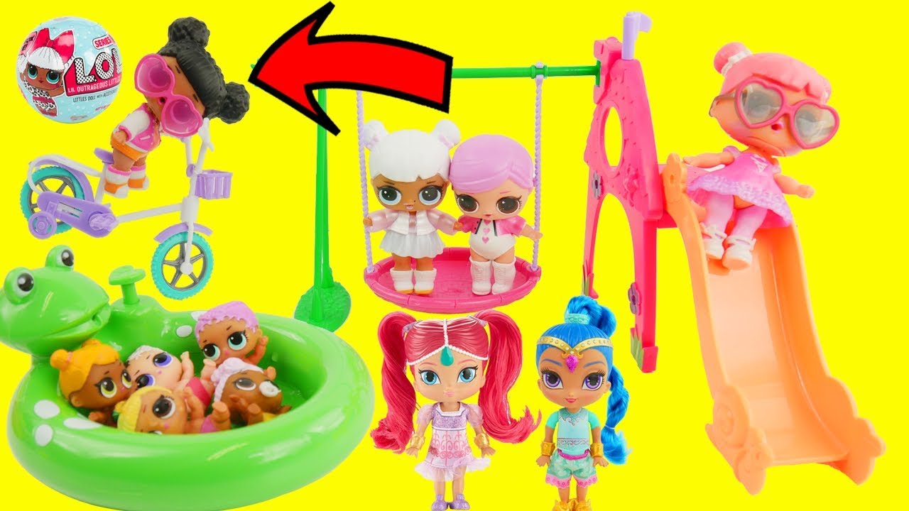 LOL Surprise Dolls Shimmer and Shine Magic Color Changing Routine with ...