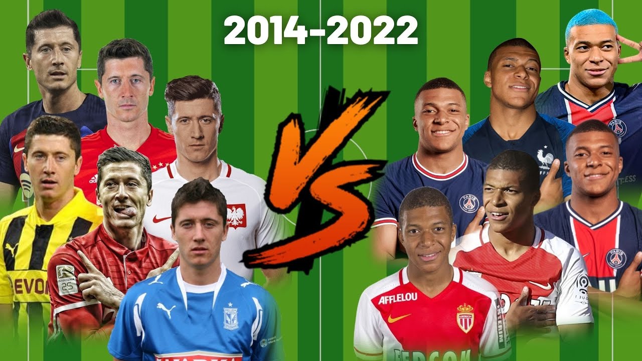 Lewandowski vs Mbappe💪(2014-2022) - YouTube