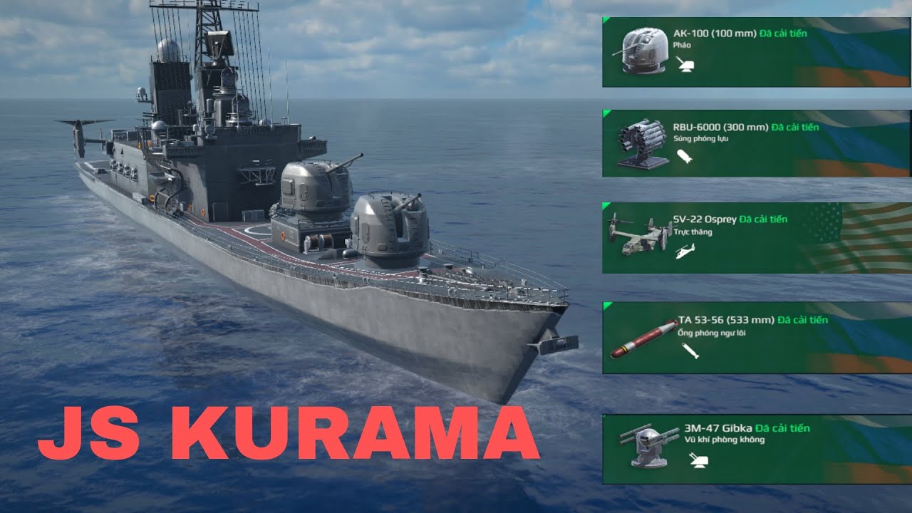 Lối chơi và lên đồ Js Kurama DDH-144/Modern warships. - YouTube