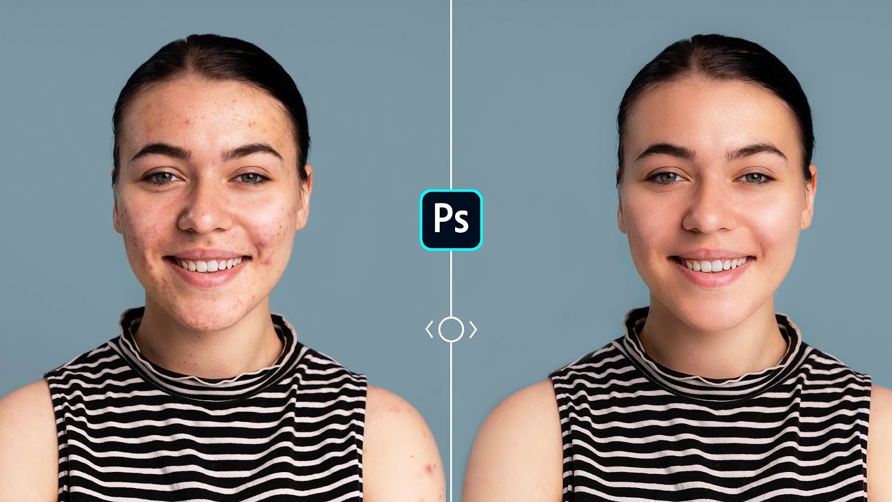 How to Retouch Skin Like a Pro in Photoshop - Easy Tutorial - YouTube
