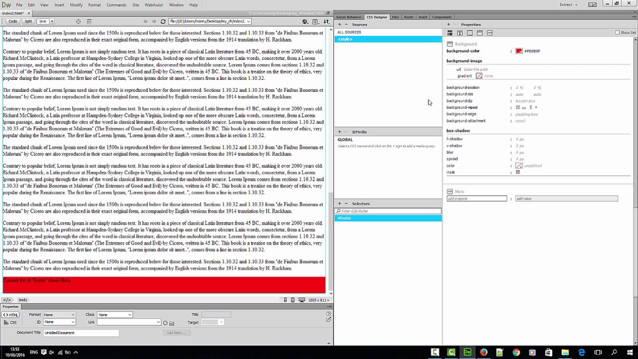 make div fixed in bottom and top - YouTube